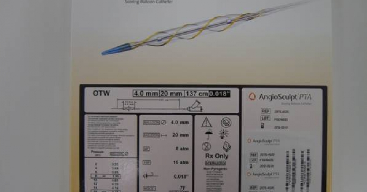 UPDATE: AngioScore Balloon Catheter Recall | RxWiki